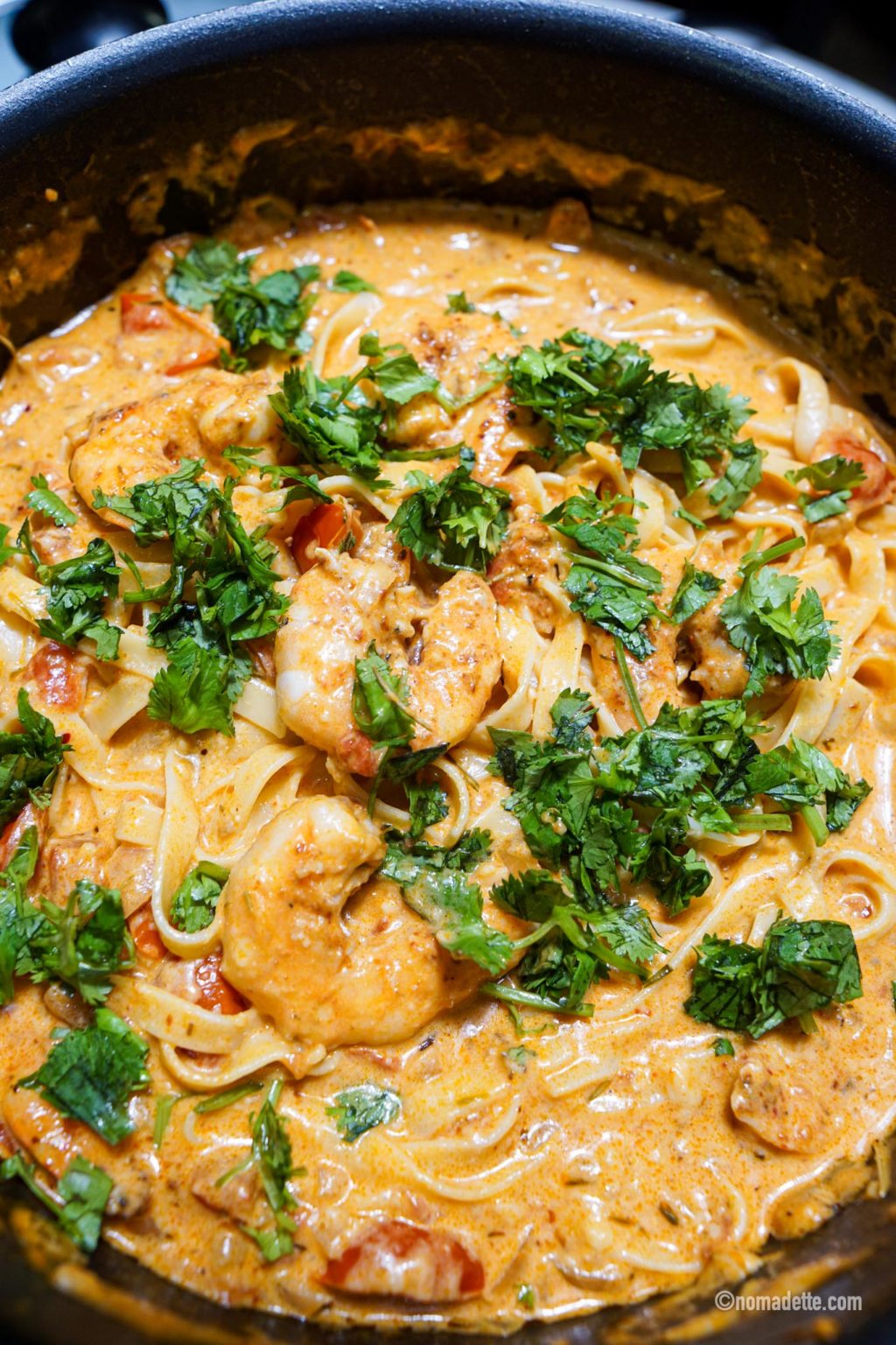 Shrimp Rose Pasta - Nomadette