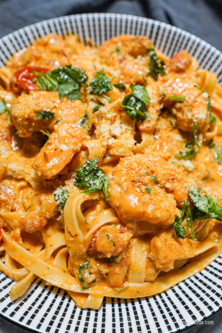Shrimp Rose Pasta - Nomadette