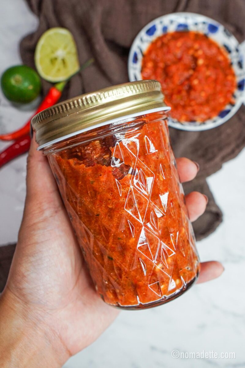 The BEST Sambal Belacan! (with tips and tricks) - Nomadette