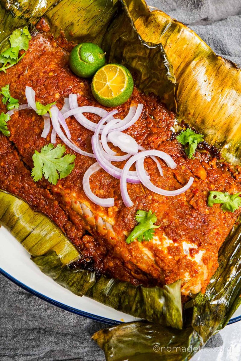 BBQ Sambal Stingray | Grilled Sambal Fish (Ikan Bakar) - Nomadette