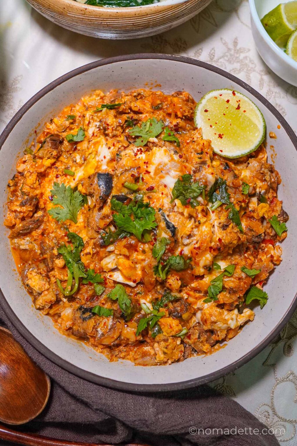 Sardine Egg Scramble Stir-Fry - Nomadette
